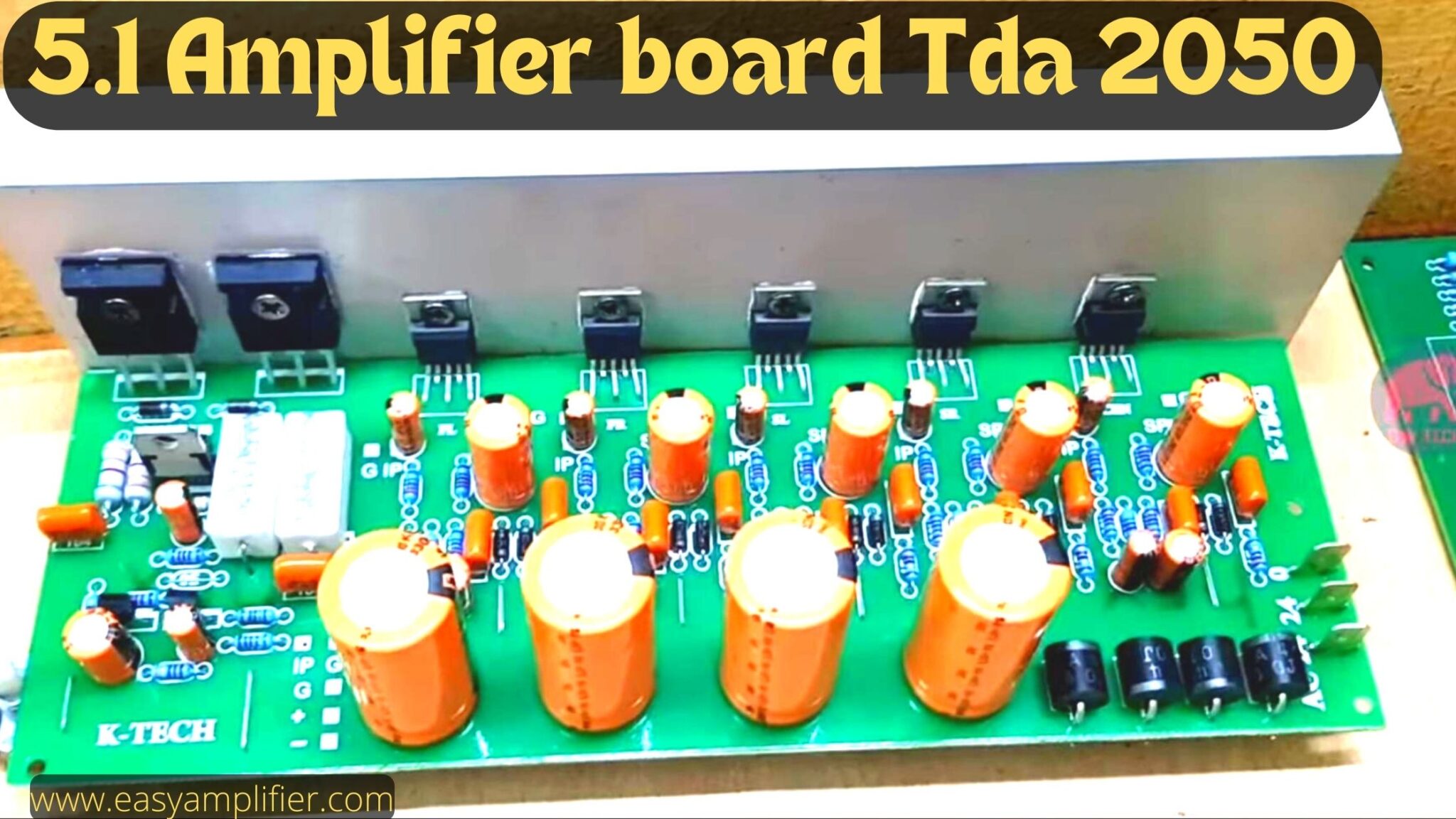 5.1 amplifier Board with 2050 Ic Best Audio result - Amplifier Board Making