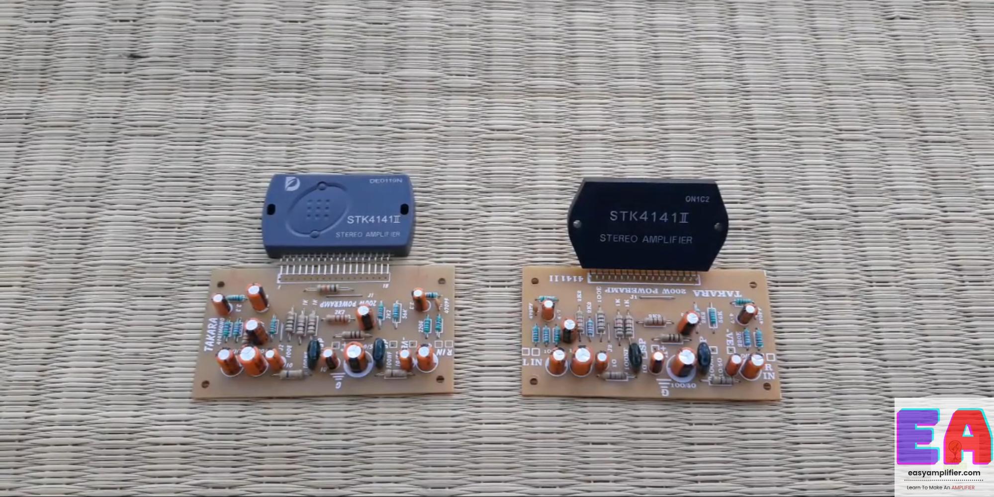 STK4141 Ic Stereo And Mono Amplifier Board Input And Output Connection ...